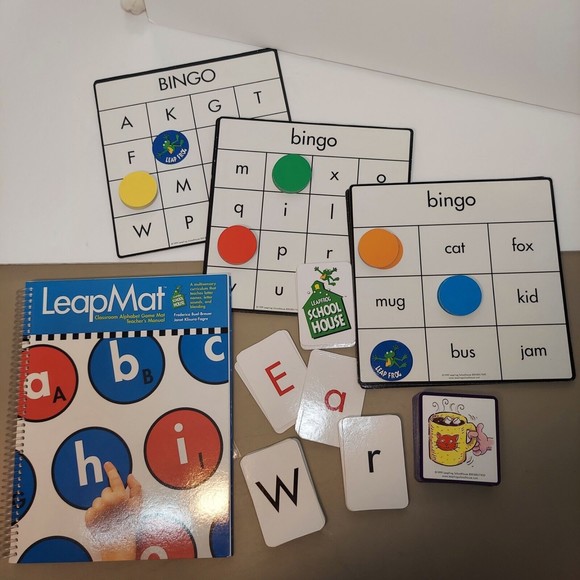 Leapfrog School House | Toys | Leapmat Book Alphabet Game Bingo Cards ...